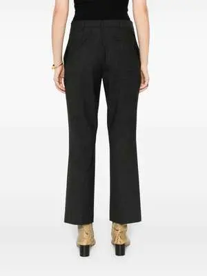 SEMICOUTURE Slim-leg Cropped Trousers - Grey
