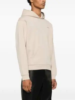 Coperni Horn Logo-print Hoodie - Neutrals