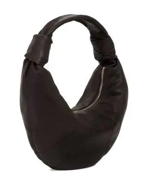LEMAIRE Mini Fortune Croissant Bag In Grained Leather - Brown