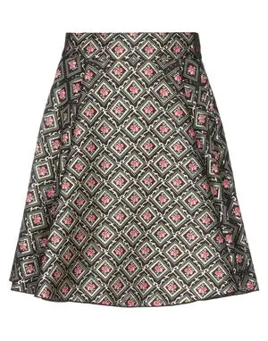Dolce & Gabbana Mini Pleated Brocade Skirt - Black