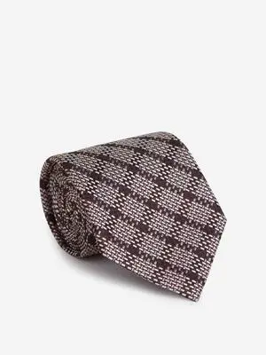 Zegna Textured Silk Tie - Red
