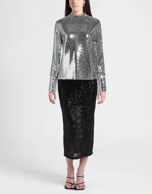 Maje Metallic Knit Top