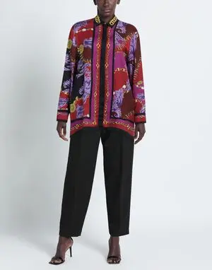 Versace Long Sleeve Printed Shirt - Red