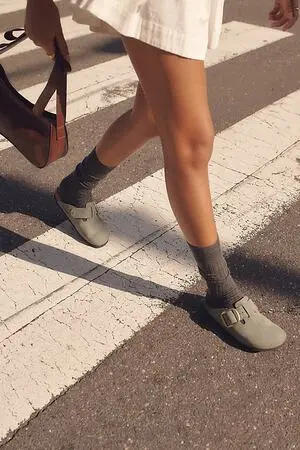 BIRKENSTOCK Boston Big Buckle Clogs Green
