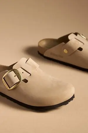 BIRKENSTOCK Boston Big Buckle Clogs - Sandcastle