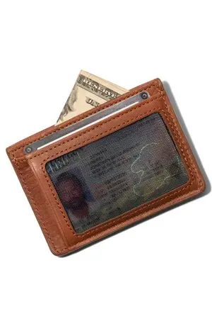 Will Leather Goods Front Pocket Leather Card Case
