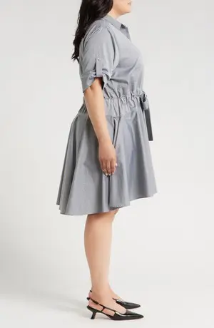 HARSHMAN Meadow Shirtdress - Grey