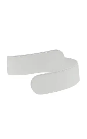 Alaïa Flex Twist Leather Waist Belt - White