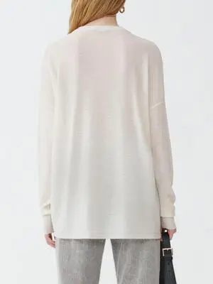 Fabiana Filippi Embellished Crew Neck Sweater - White