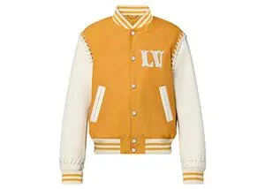 LOUIS VUITTON Embroidered Varsity Blouson - Golden Yellow