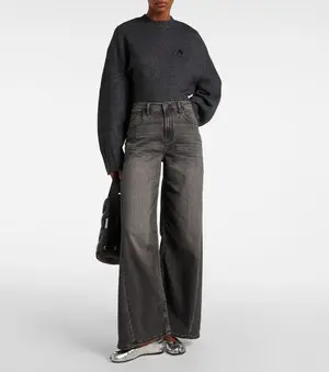Ag Mid-rise Wide-leg Jeans