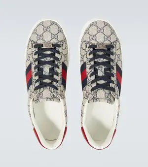 Gucci Ace Canvas Sneakers - Beige
