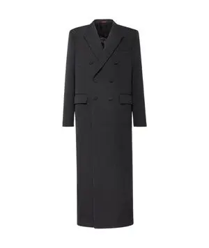 Gucci Web Stripe Wool Overcoat