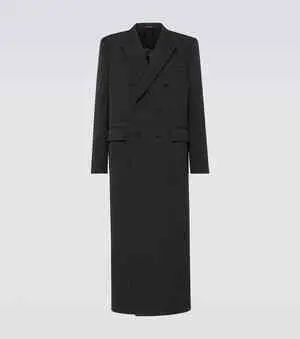 Gucci Web Stripe Wool Overcoat