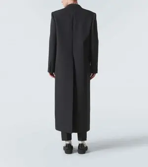 Gucci Web Stripe Wool Overcoat
