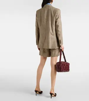 BLAZÉ MILANO Jealousy Everynight Checked Silk Blazer