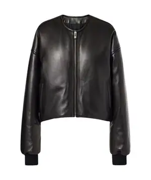 Women's Leather Bomber Jackets