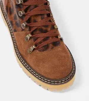 See By Chloé Eileen Leopard-print Lace-up Boots