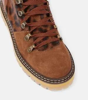 See By Chloé Eileen Leopard-print Lace-up Boots
