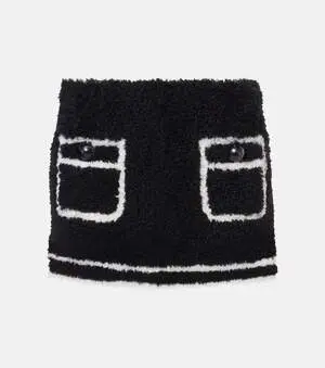 BLANCHA Shearling Mini Skirt