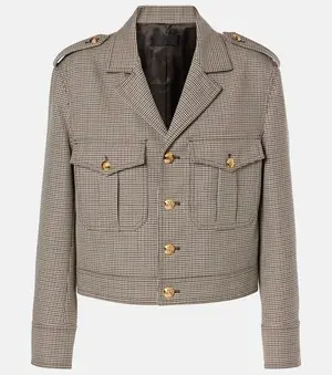 NILI LOTAN Lise Cropped Virgin Wool Jacket