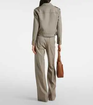 NILI LOTAN Lise Cropped Virgin Wool Jacket