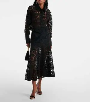 PATOU Cropped Lace Blouse
