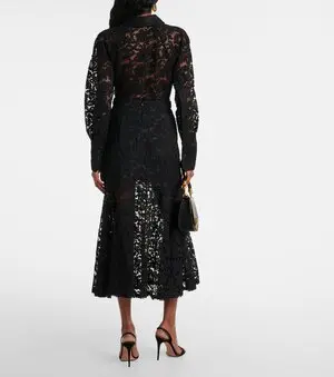 PATOU Cotton-blend Lace Maxi Skirt