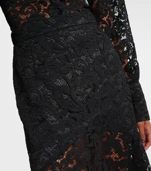 PATOU Cotton-blend Lace Maxi Skirt