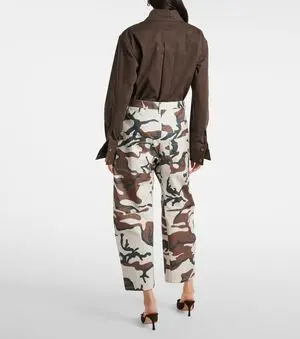 NILI LOTAN Shon Camouflage Cargo Pants - Multicoloured