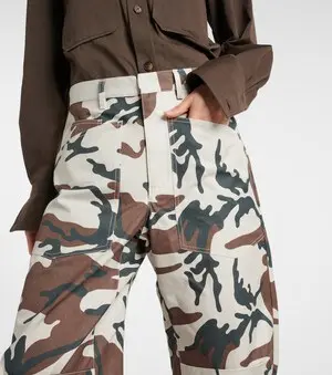 NILI LOTAN Shon Camouflage Cargo Pants - Multicoloured