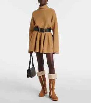 See By Chloé Ring Suede And Shearling Knee-high Boots
