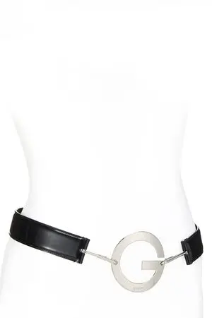 Gucci Leather Belt With Running Gg Buckle