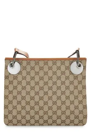 Gucci Original Gg Canvas Eclipse Messenger - Orange