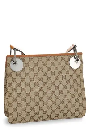 Gucci Original Gg Canvas Eclipse Messenger - Orange