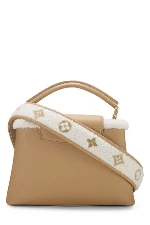 LOUIS VUITTON Capucines Shearling Top Handle