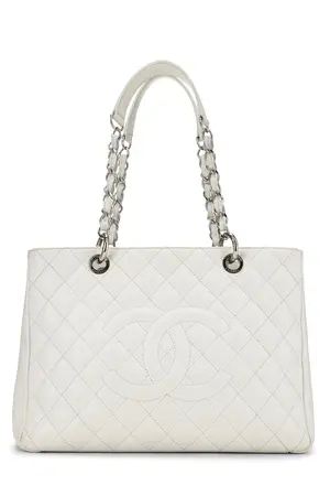 CHANEL Quilted Caviar Grand Shopping Tote
