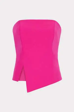 MILLY Lana Cady Strapless Top