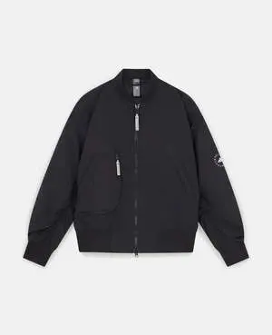 Stella McCartney Woven Bomber Jacket - Black