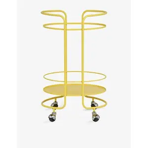 FORNASETTI Round Stainless Steel Food Trolley 40cm