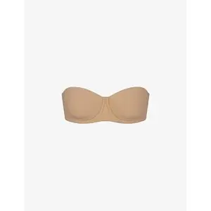 SKIMS Fits Everybody Strapless Stretch-woven Bra 34c