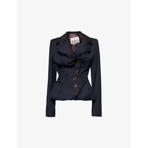 VIVIENNE WESTWOOD Drunken Tailored Slim-fit Wool Blazer