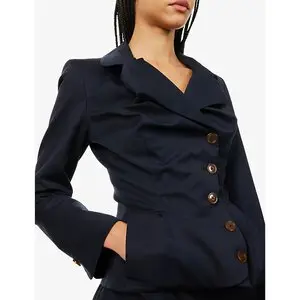 VIVIENNE WESTWOOD Drunken Tailored Slim-fit Wool Blazer