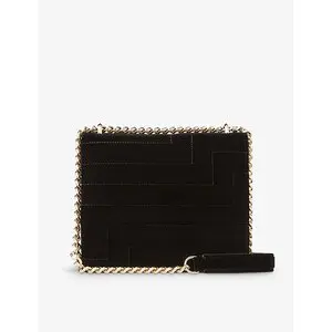 JIMMY CHOO Avenue Quad Velvet Cross-body Bag