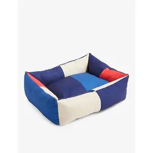 HAY Colour-block Medium Dog Bed - Red And Blue