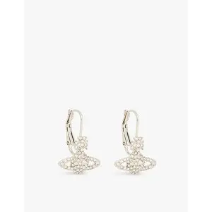 VIVIENNE WESTWOOD Grace Bas Relief Crystal Drop Earrings