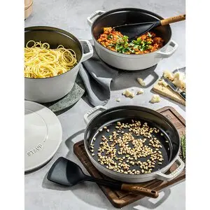 STAUB Stackable Cast-iron Set Of Four With Lid