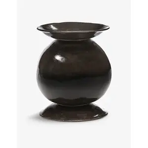SERAX Ebony La Mere Glazed Stoneware Vase 24.5cm