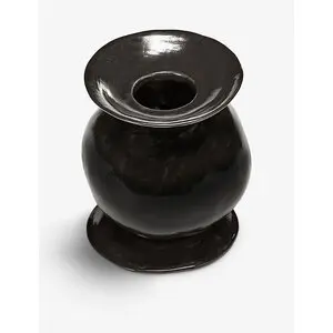 SERAX Ebony La Mere Glazed Stoneware Vase 24.5cm