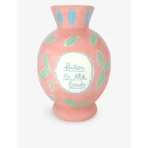 LAETITIA ROUGET Listen To The Birds Earthenware Vase 28cm